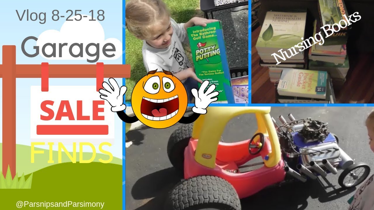8-25-18 Weird Garage Sale Finds (Charity Finds Nursing Books, too ...