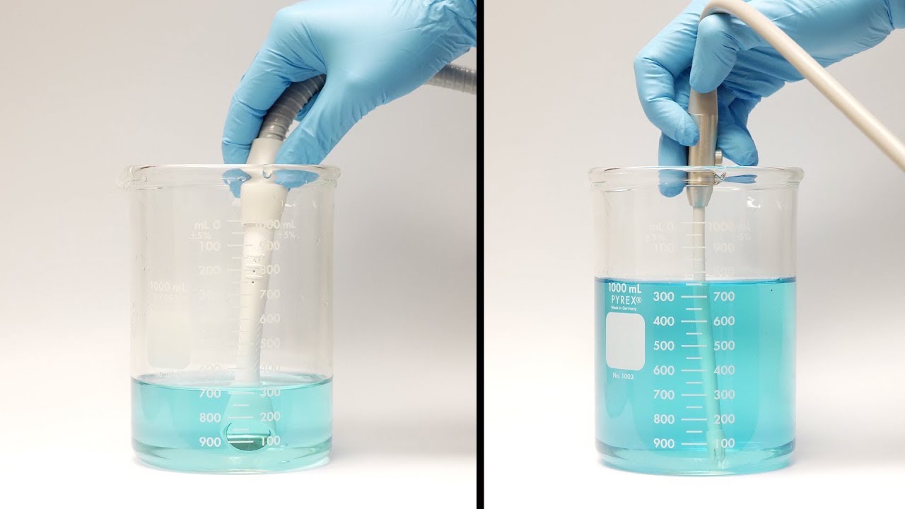 Purevac HVE System vs. Saliva Ejector One Liter Suction Test | Dentsply ...