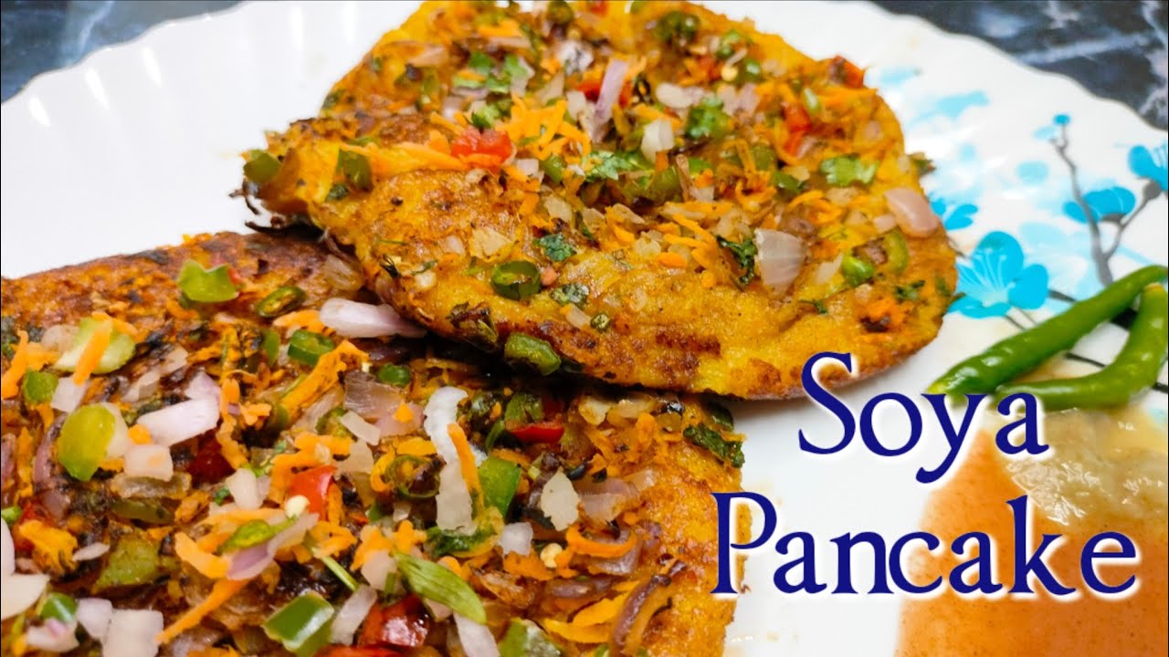 Soya Chunks Pancake Recipe | Easy Instant Breakfast Recipe | Tasty ...