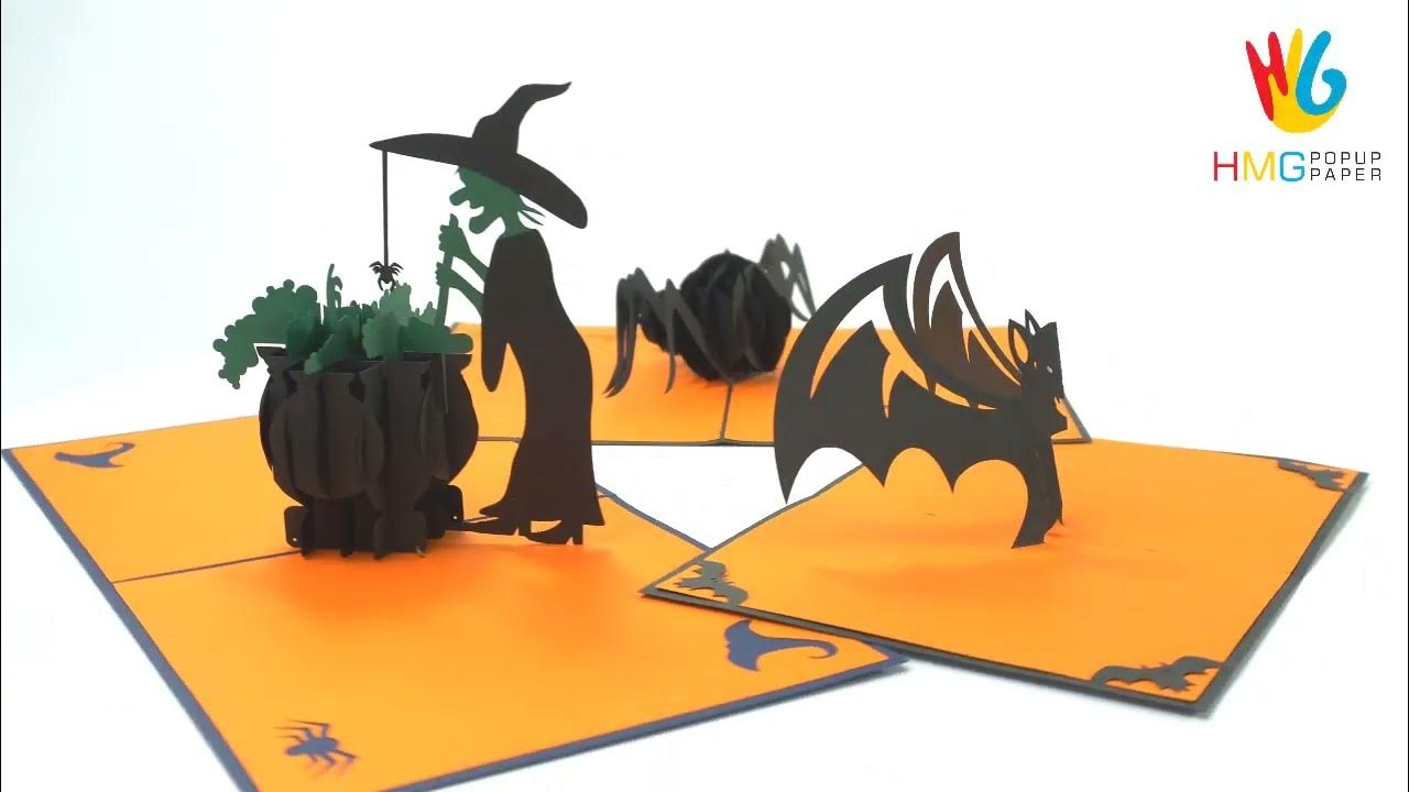 Halloween 3D pop up greeting card manufacturer and supplier - YouTube