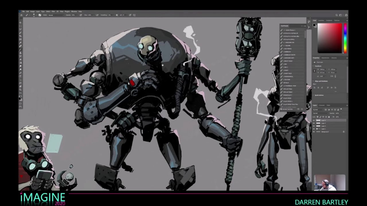 IMAGINE Digital Art 2020: Darren Bartley Part1 - YouTube