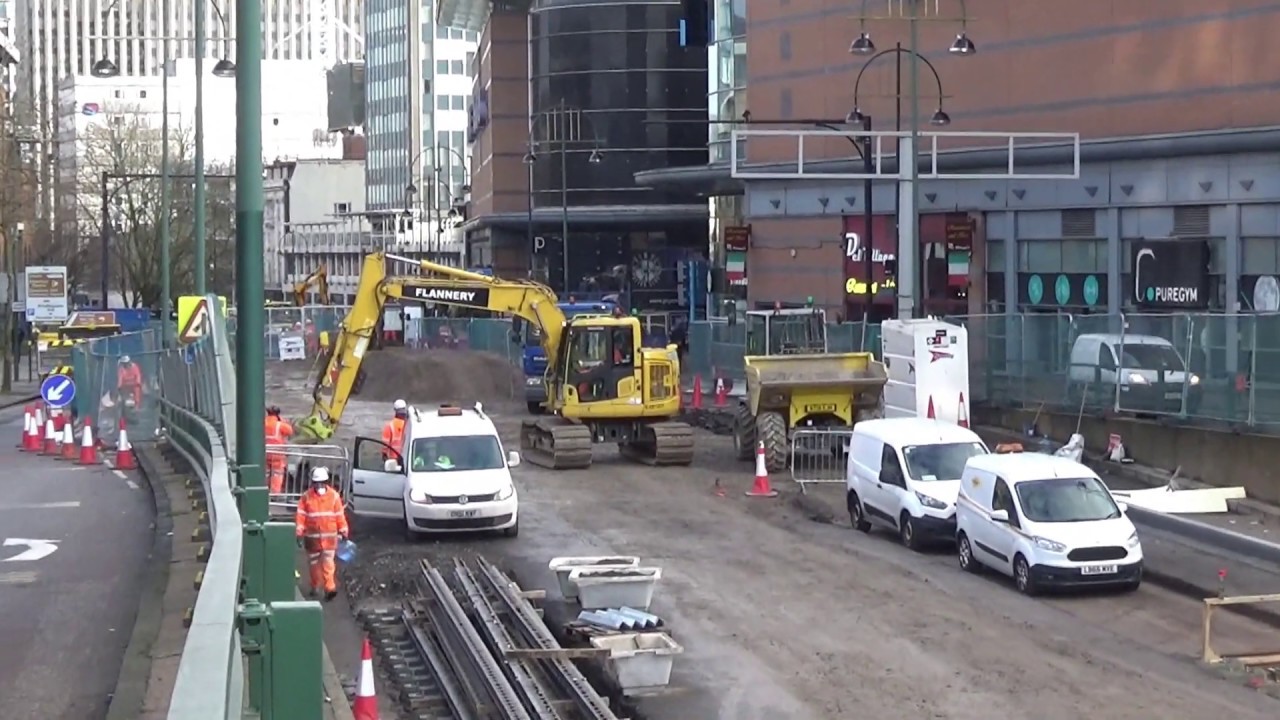 Broad Street - Birmingham - Midland Metro Tram Extension to Five Ways ...