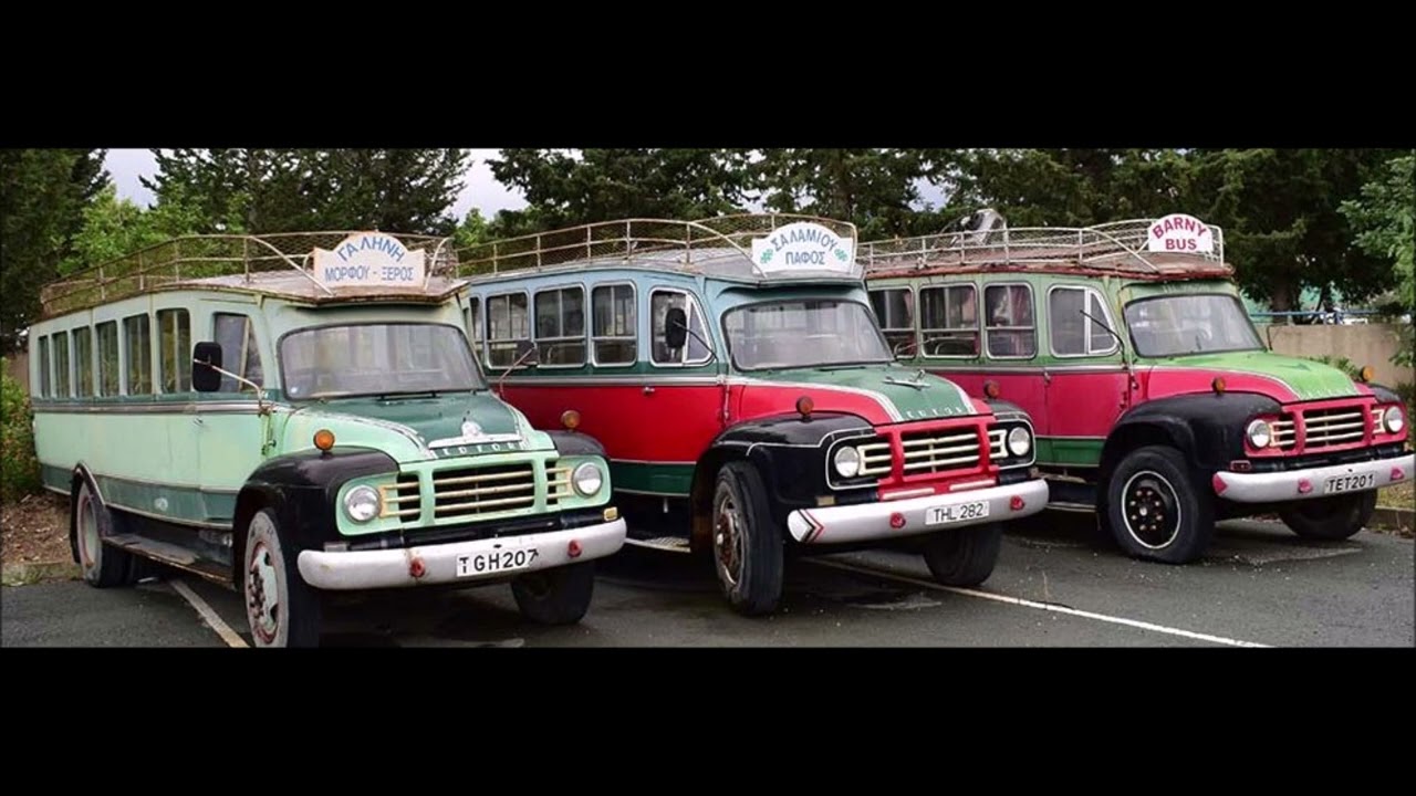 Old Vintage Traditional Rural Buses of Cyprus PLUS Donkey and Goat ...