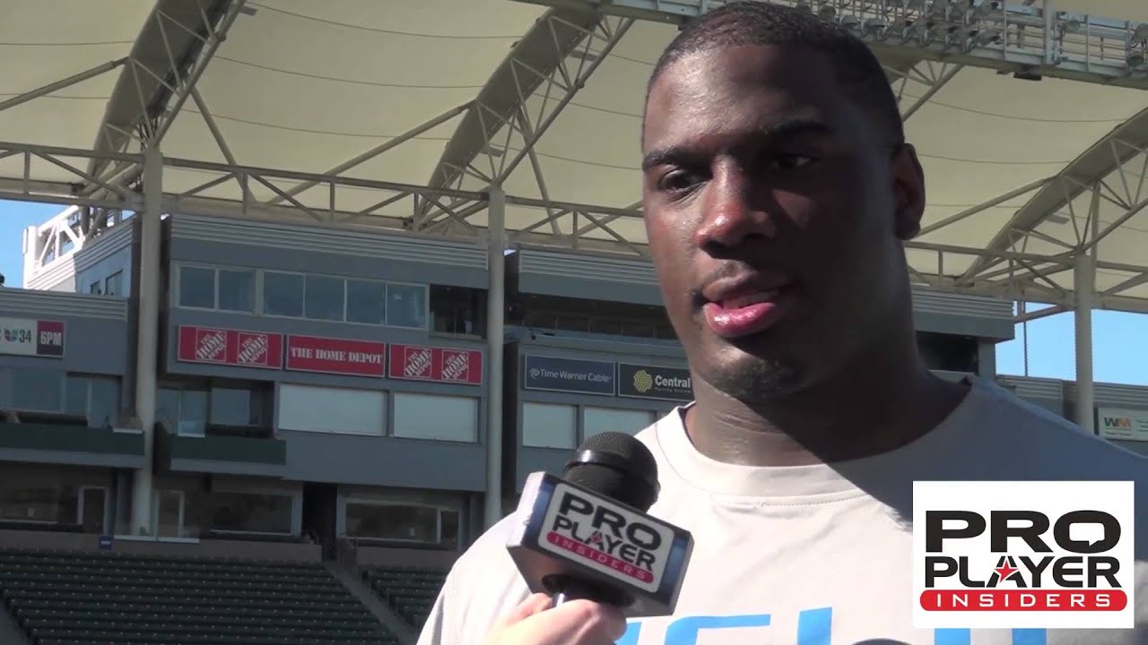 UCLA's Donovan Carter interviewed at NFLPA Collegiate Bowl - YouTube