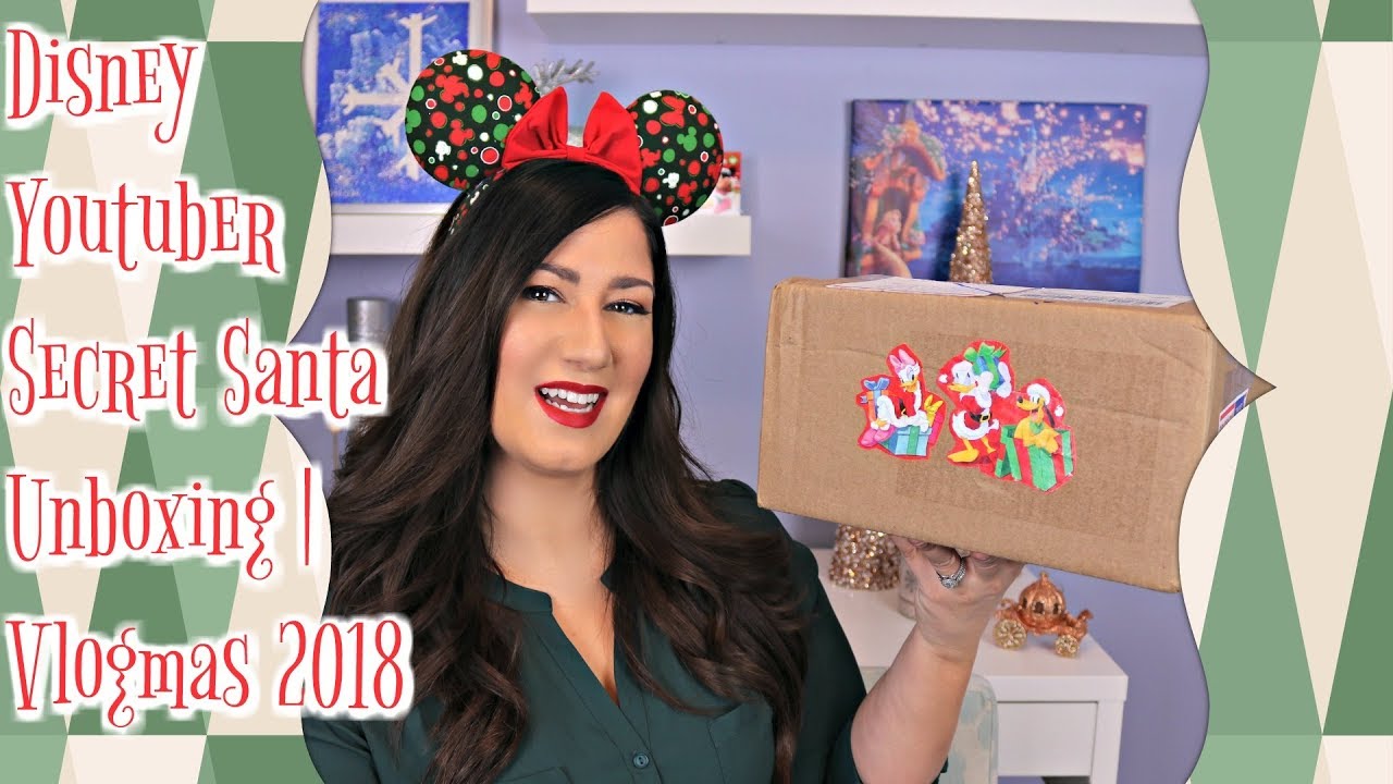 Disney Youtuber Secret Santa Unboxing | Vlogmas 2018 - YouTube