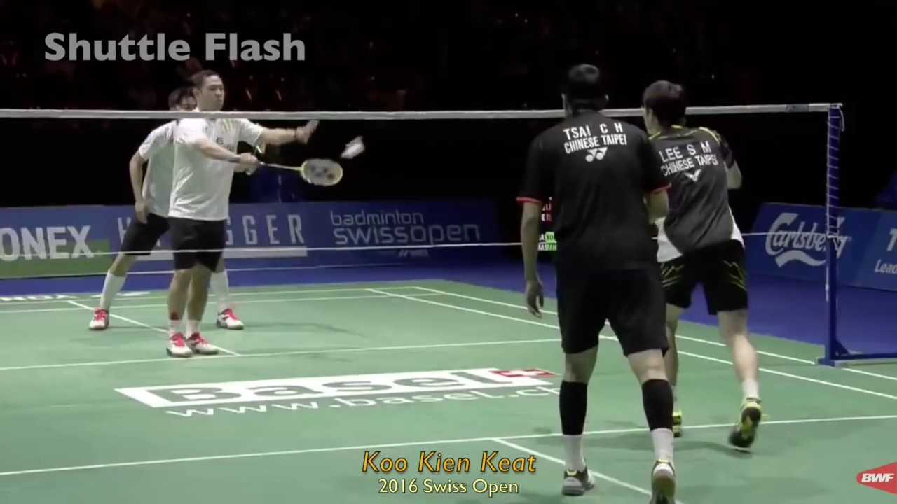 in Top 10 Badminton Trick Shots of 2016 - YouTube