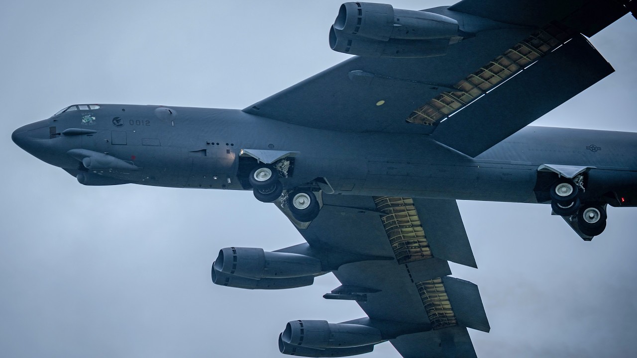B-52 Stratofortress Pre-Flight Checks, Takeoffs and Landings - YouTube