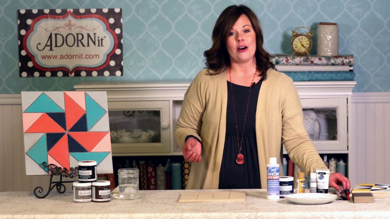 Barn Star Wood Painting Tutorial - YouTube