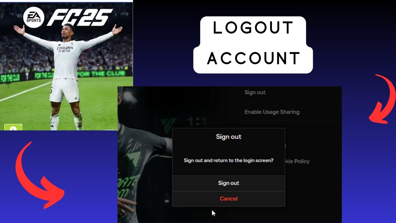 How to logout from FC 25 companion web app - YouTube