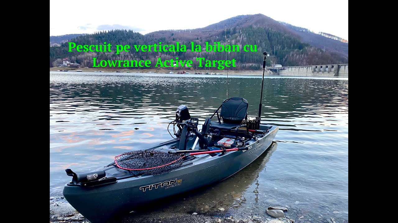 Lowrance Active Target - perch fishing between 18-24m - YouTube