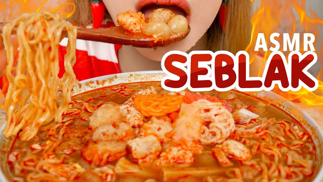 ASMR SEBLAK PEDES GA ADA LAWAN! | ASMR Indonesia - YouTube