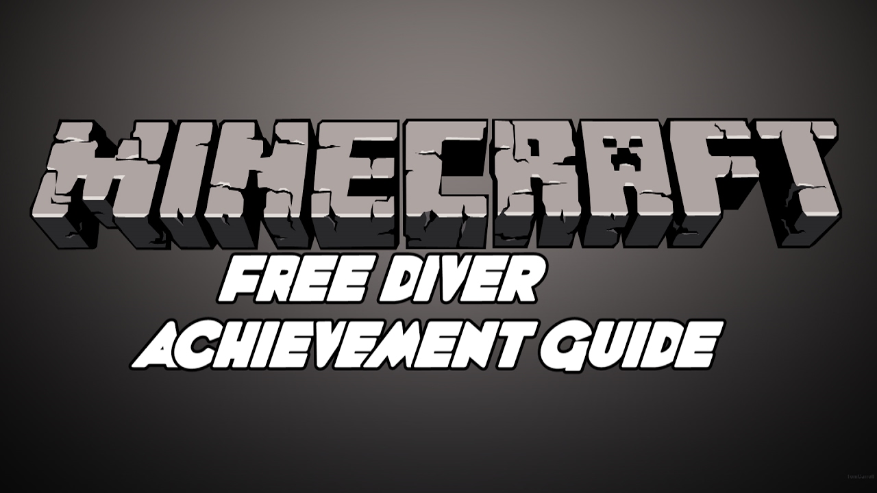 Minecraft- Free Diver Achievement (GUIDE) - YouTube