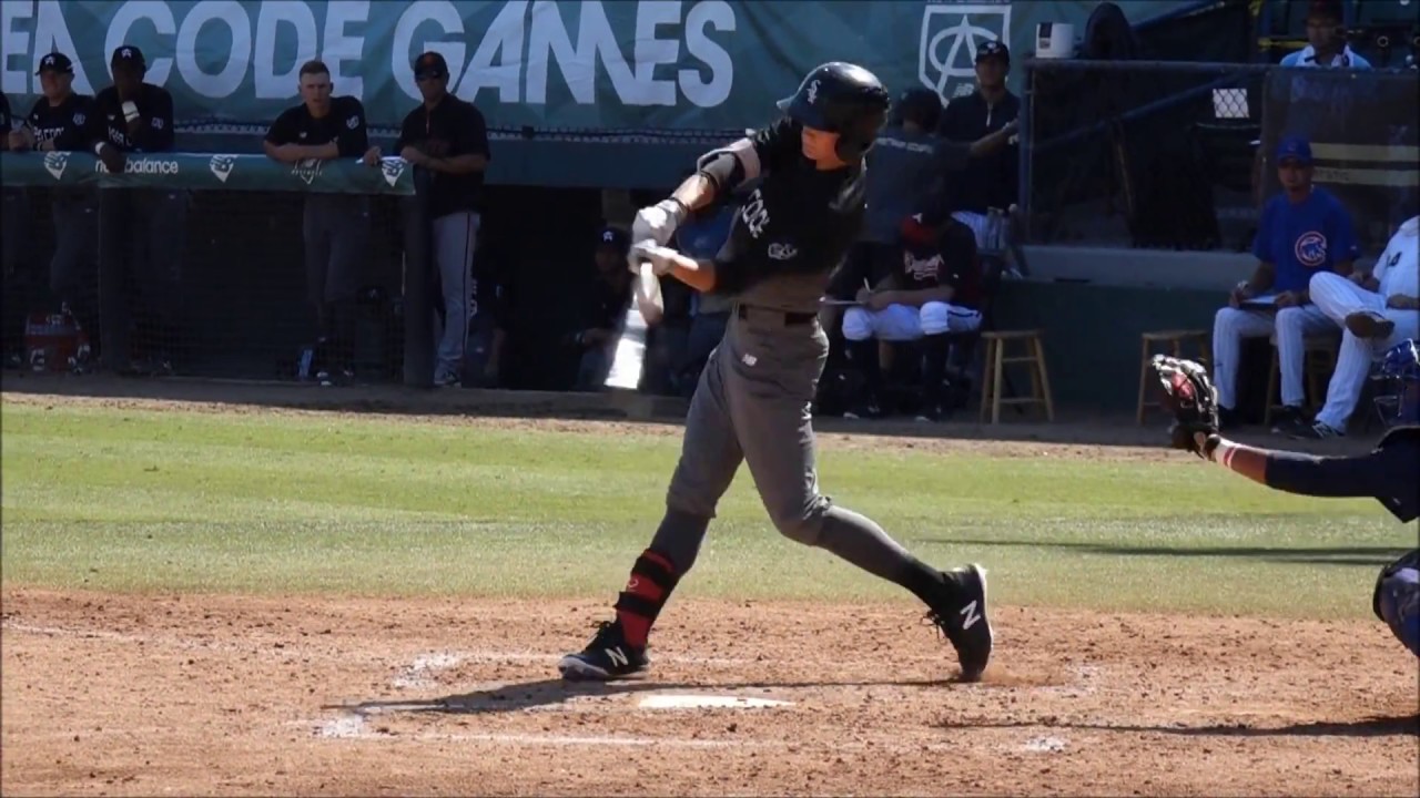 Nicholas Schnell, Roncalli OF (summer baseball) - YouTube