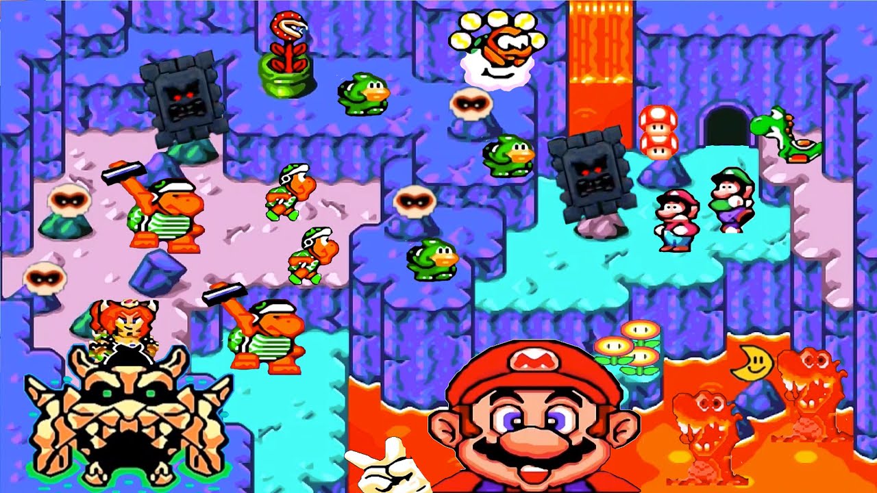 Super Mario World HD: Bowsette is Back: World 3: Lava cave - YouTube