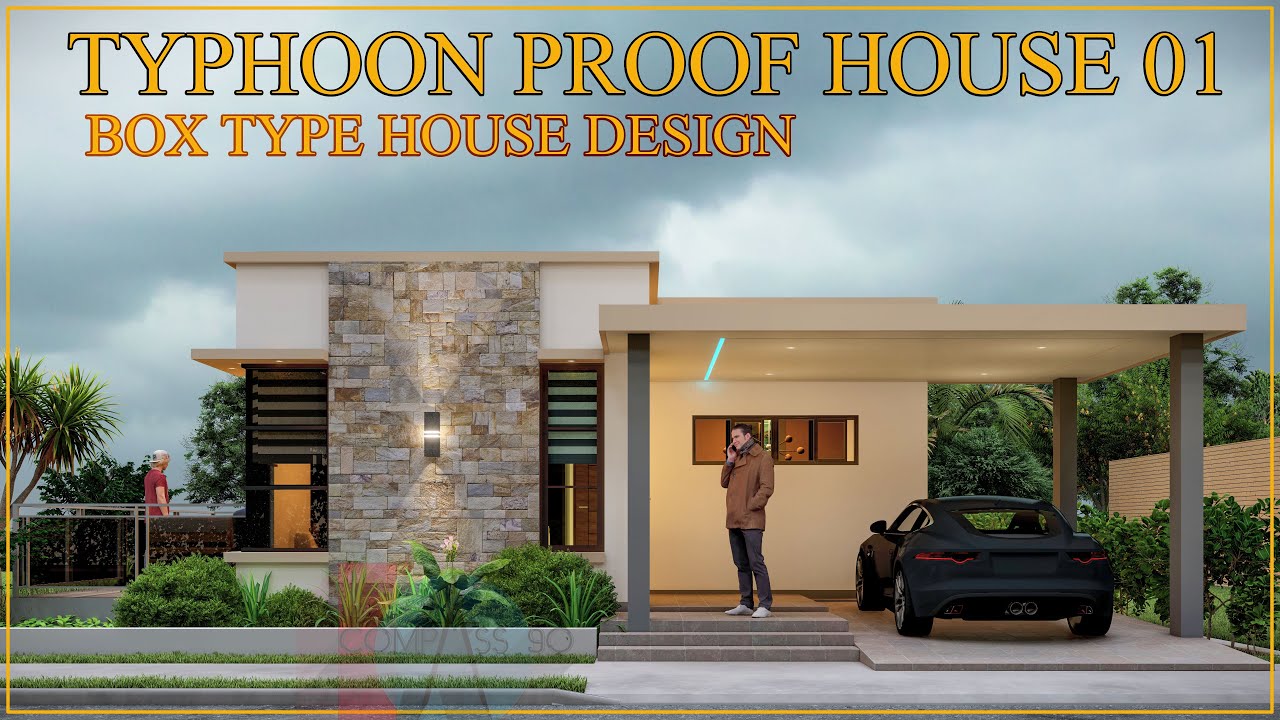 2 BEDROOM BOX TYPE HOUSE DESIGN (TYPHOON PROOF 01) - YouTube