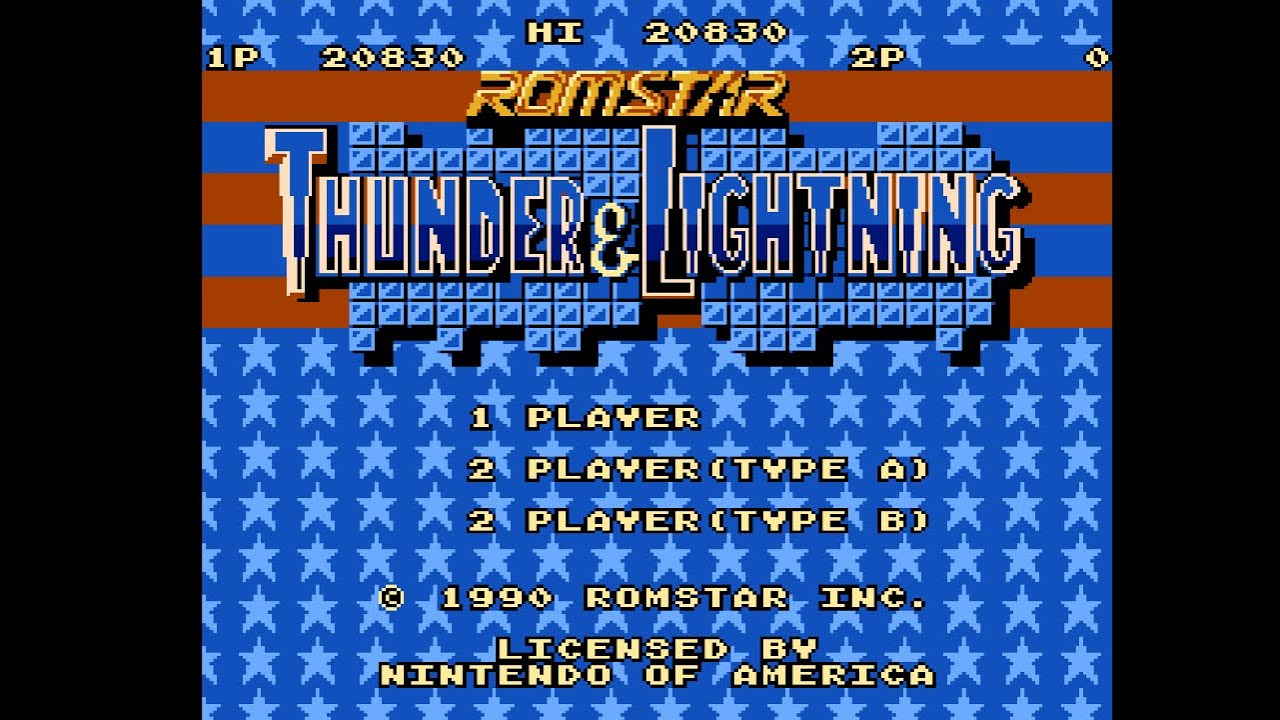Thunder & Lightning (NES) Gameplay/Review - YouTube