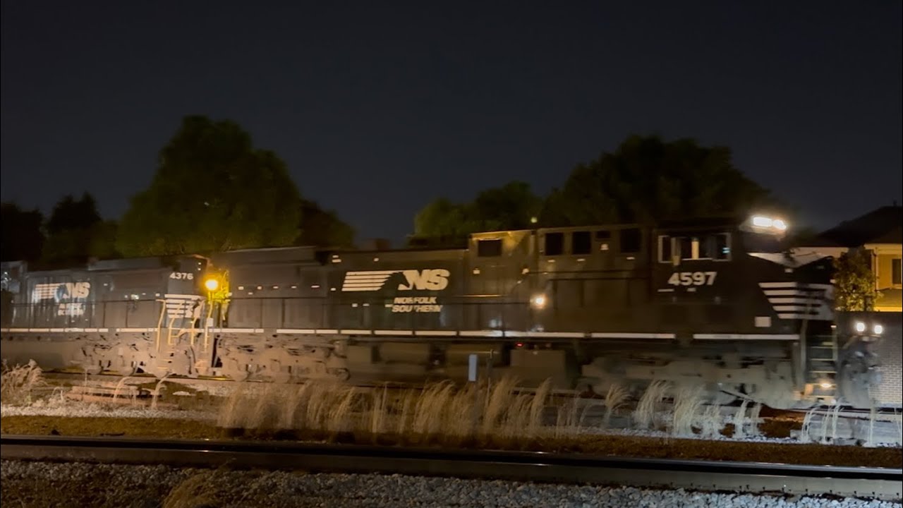 NS 296 comes into Columbia with 4597 leading very long double stack ...