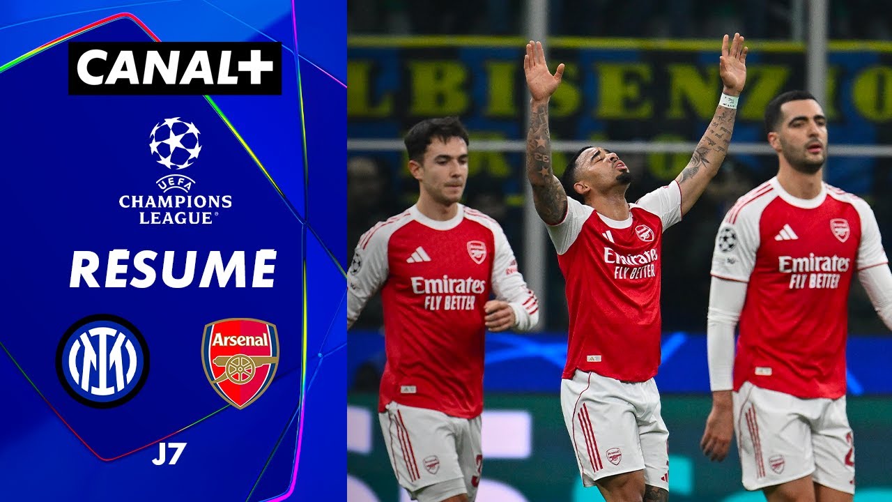 Arsenal domine l’Inter avec autorité - LDC 2025/2026 (J7) - YouTube