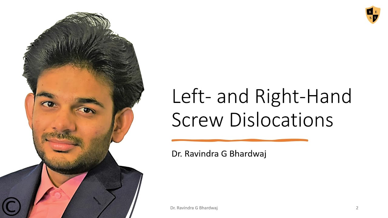 Right and Left Hand Screw Dislocation #screw #dislocation # ...