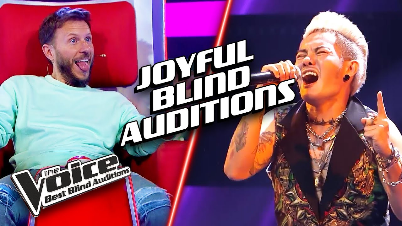 CHEERFUL Blind Auditions on The Voice | The Voice Best Blind Auditions ...