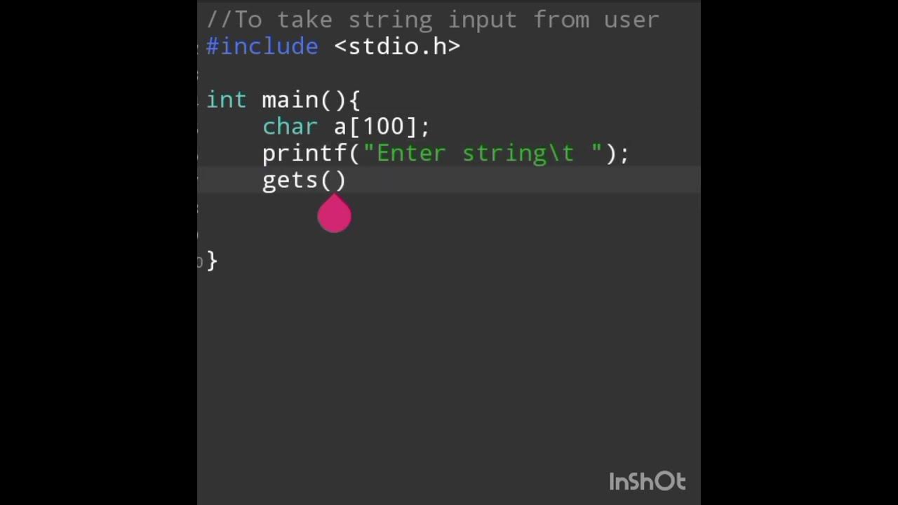 String Input In C C Basics YouTube string-input-in-c-c-basics-youtube