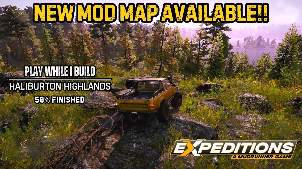 Rugged Terrain & Beautiful Landscapes | New Mod Map | Expeditions: A Mudrunner Game - YouTube