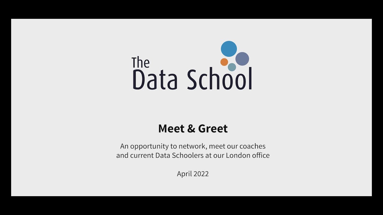 Get to know The Data School UK at our London Office Meet & Greet - YouTube