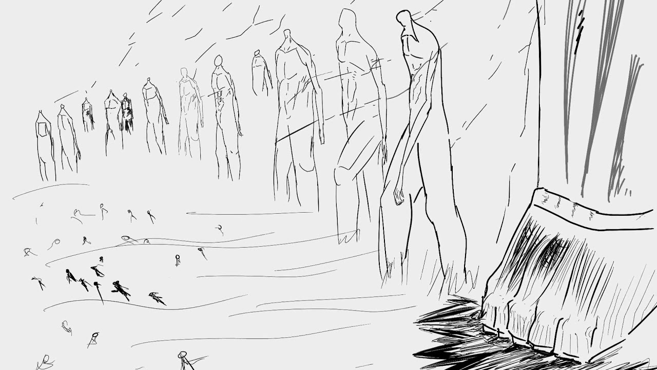 Shingeki no kyojin - Rumbling fan animation - YouTube