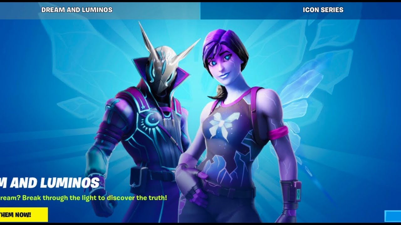 Fortnite LUMINOS & DREAM Skin + MORE Daily Item Shop - YouTube