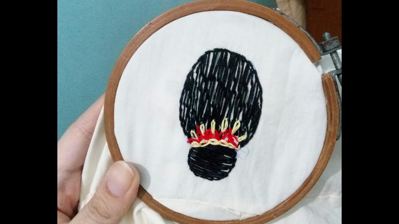 HAIR EMBROIDERY DESIGN / HAND EMBROIDERY/EMBROIDERY TUTORIAL/EASY - YouTube