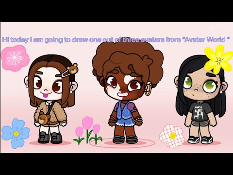 Drawing one of my characters in “ Avatar World “ - YouTube