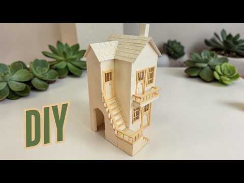 DIY Cardboard House | Maket ev | Kartondan Ev Yapımı