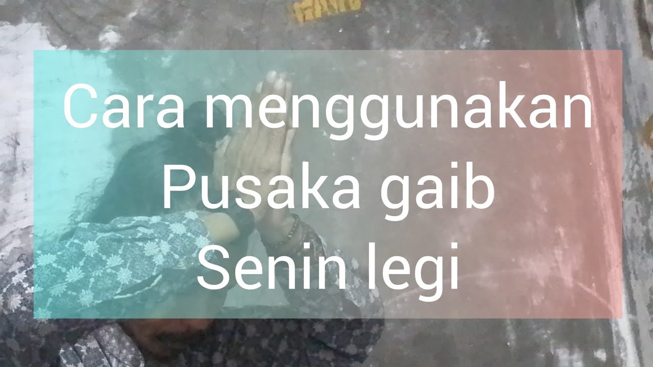 Cara menggunakan pusaka gaib senin legi | @nurynaya - YouTube