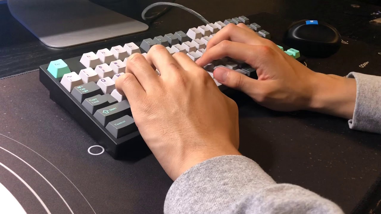 OTD 456GT - 62g Vintage Blacks Typing Sound Test - YouTube