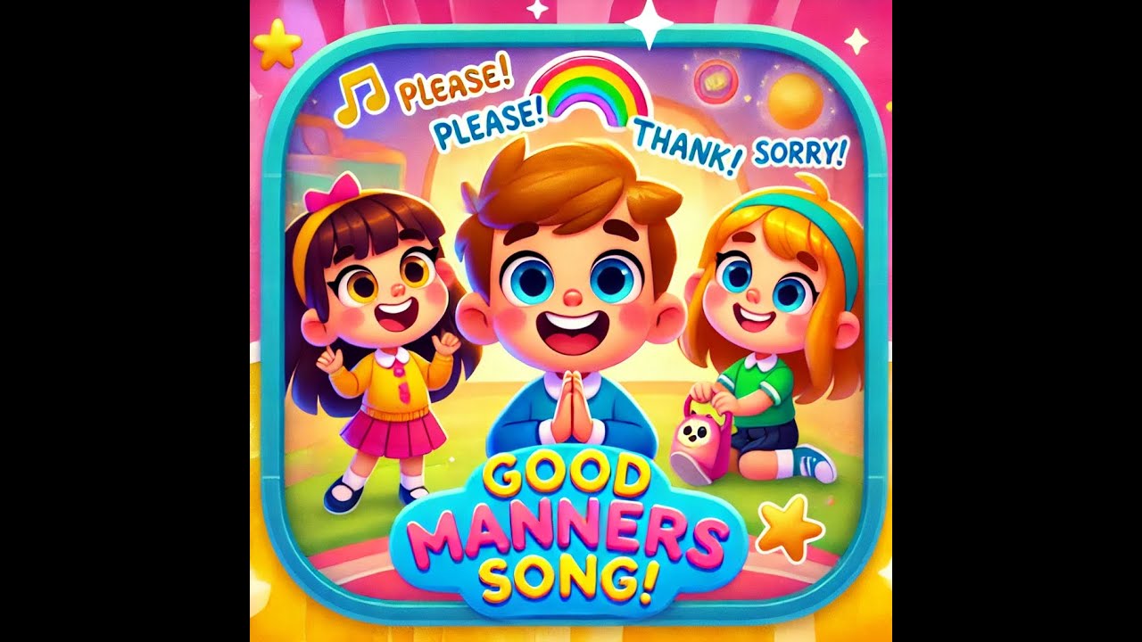 "Good Manners Song for Kids | Learn to Say Please, Thank You & Sorry! 🎶 ...