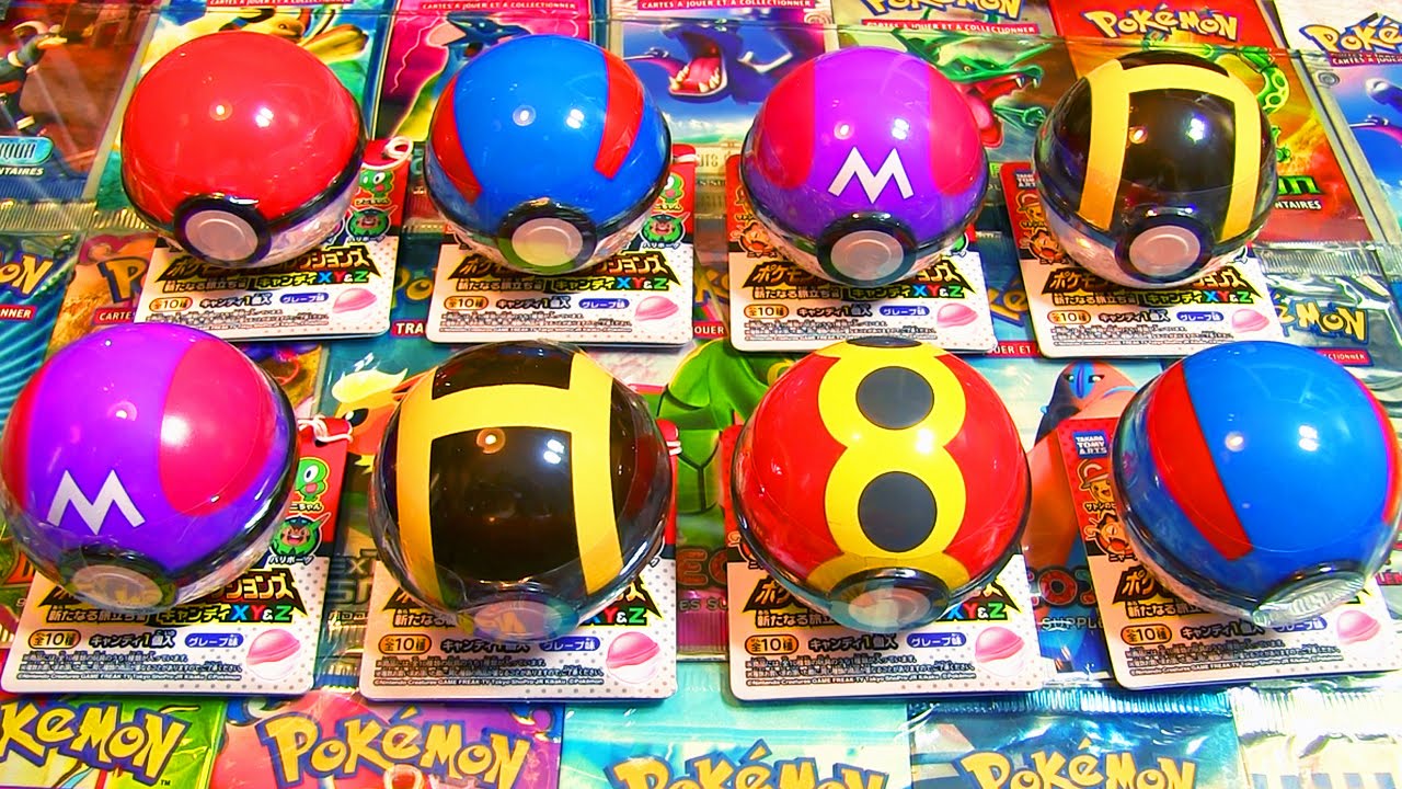 Ouverture de 8 Pokéball Surprise Pokémon XY&Z ! NOUVELLE FORME DE ...