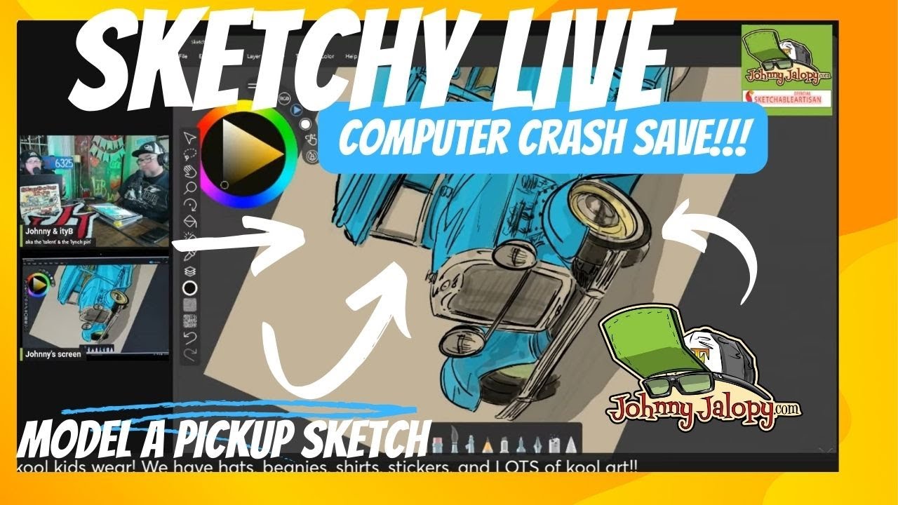 Sketchy Live! Back in Action: Model A Truck Sketch & Car Show Recap ...