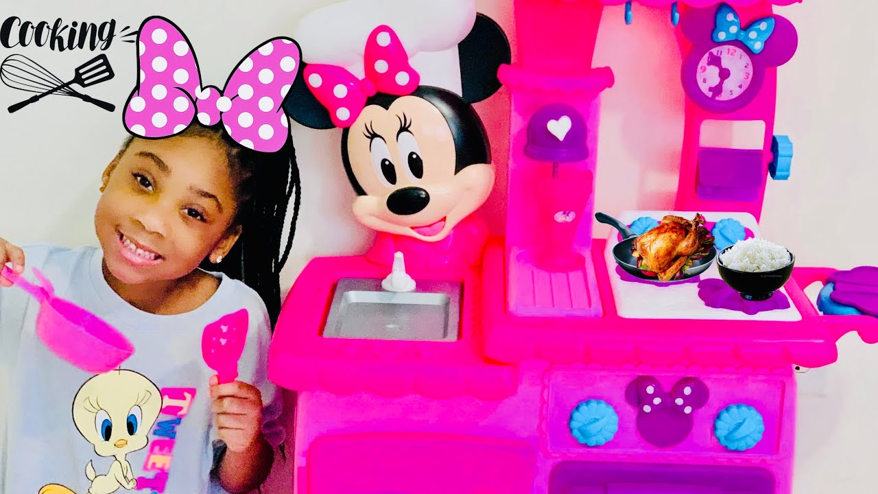 Finally Putting Up My Minnie Mouse Kitchen Set🤗 - YouTube