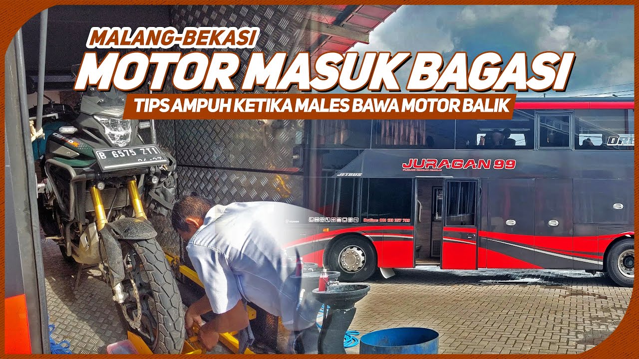 MOTOR MASUK BAGASI BUS ? Kirim motor menggunakan cargo bagasi bus | Bus ...