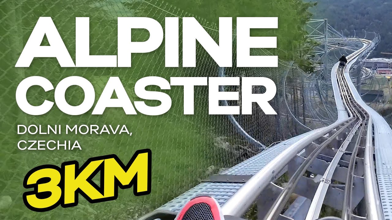 DOLNI MORAVA #Mammoth Alpine Coaster (full ride, 4k), #Dolni Morava ...