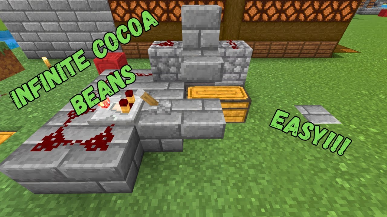 SIMPLE 1.20 AUTOMATED COCOA BEAN FARM TUTORIAL in Minecraft Bedrock - YouTube