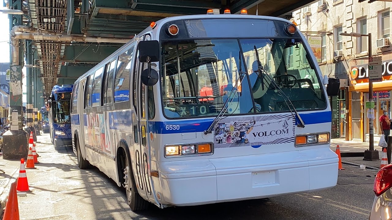 Ex-MTA NYCT 1986 RTS Movie Bus Leaving Crescent Street - YouTube