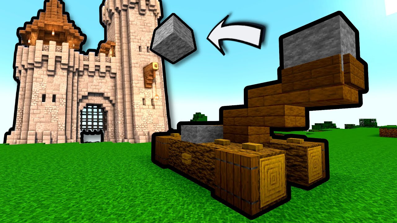 Wie man ein RICHTIGES KATAPULT in Minecraft baut! - YouTube