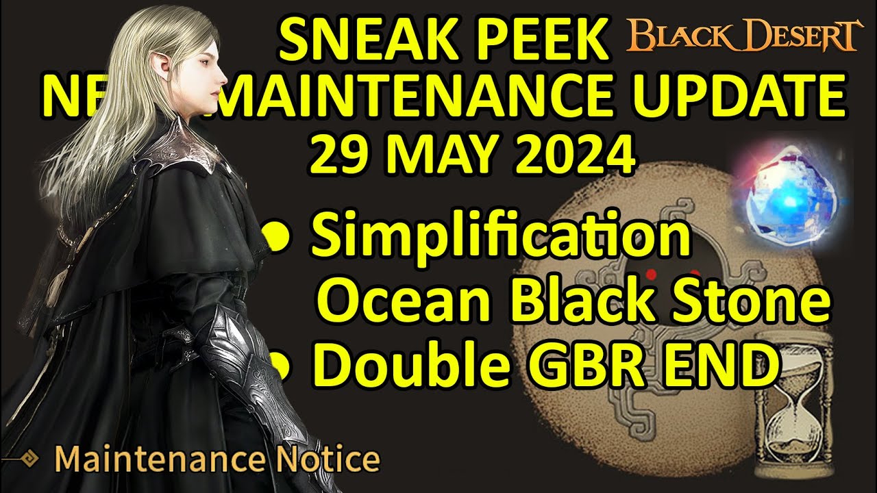 Ocean Black Stone Simplification, Double GBR END (BDO Sneak Peek, 29 ...