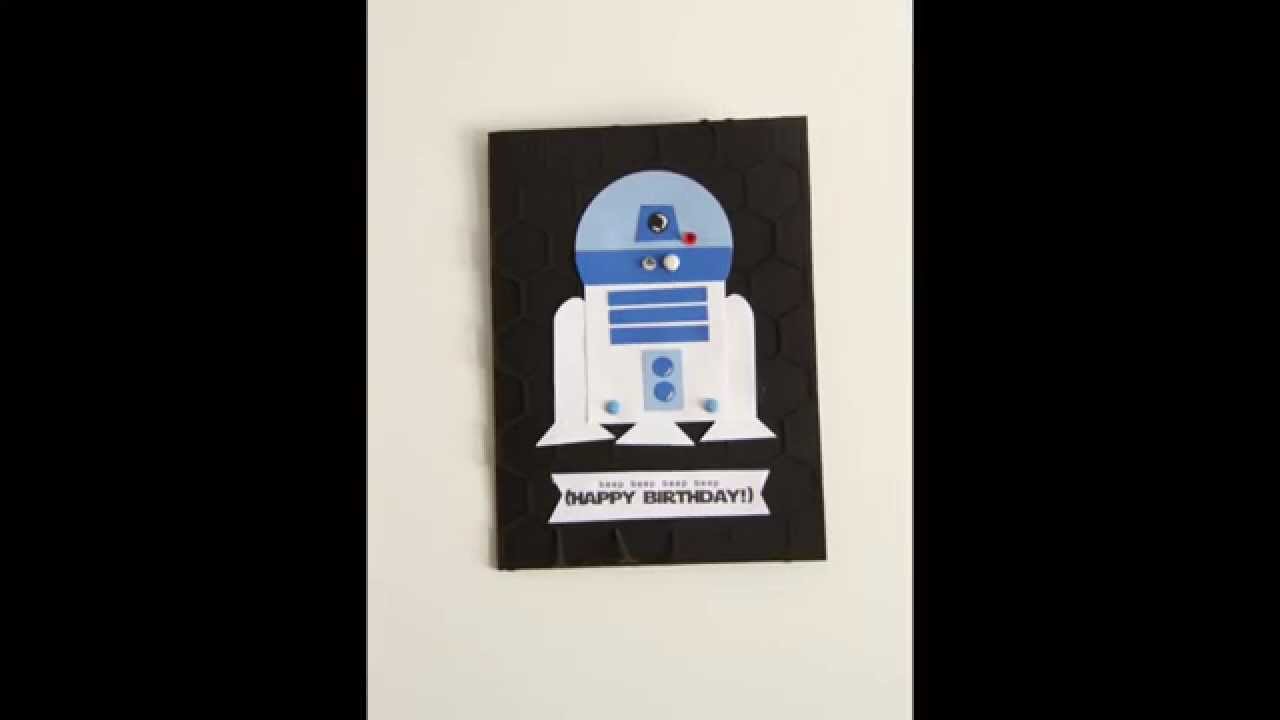 How to Make an R2D2 Birthday Card - YouTube