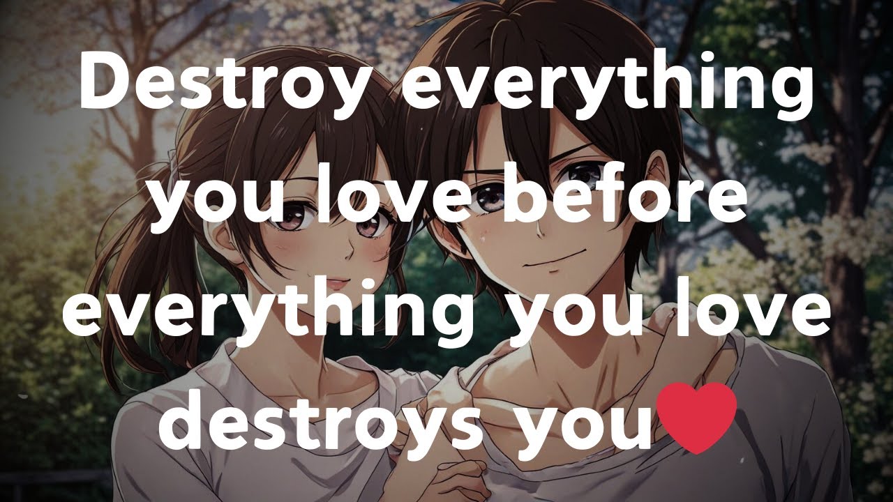 Destroy everything you love before everything you love destroys you ...