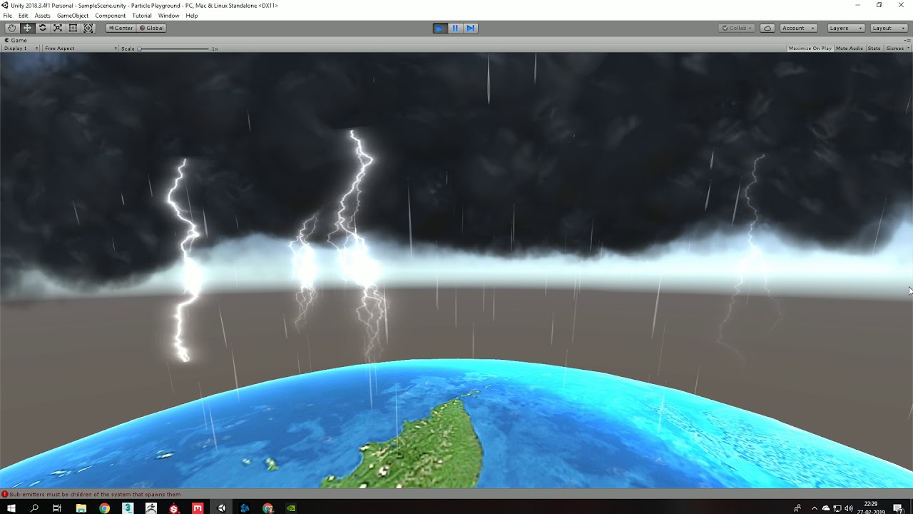 Unity Particles - Orbital Storm WIP - YouTube