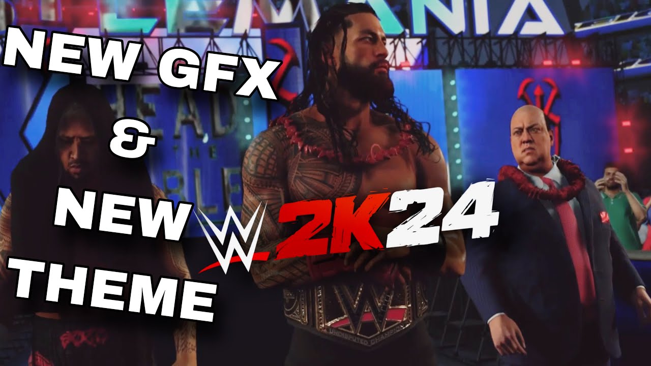 WWE 2K24 Roman Reigns Updated Theme & GFX Entrance (PC MODS) - YouTube