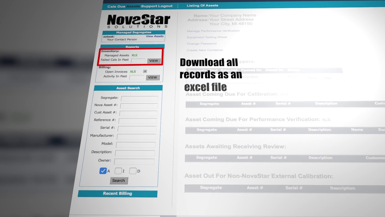 NovaStar Solutions - Calibration Services Portal - YouTube