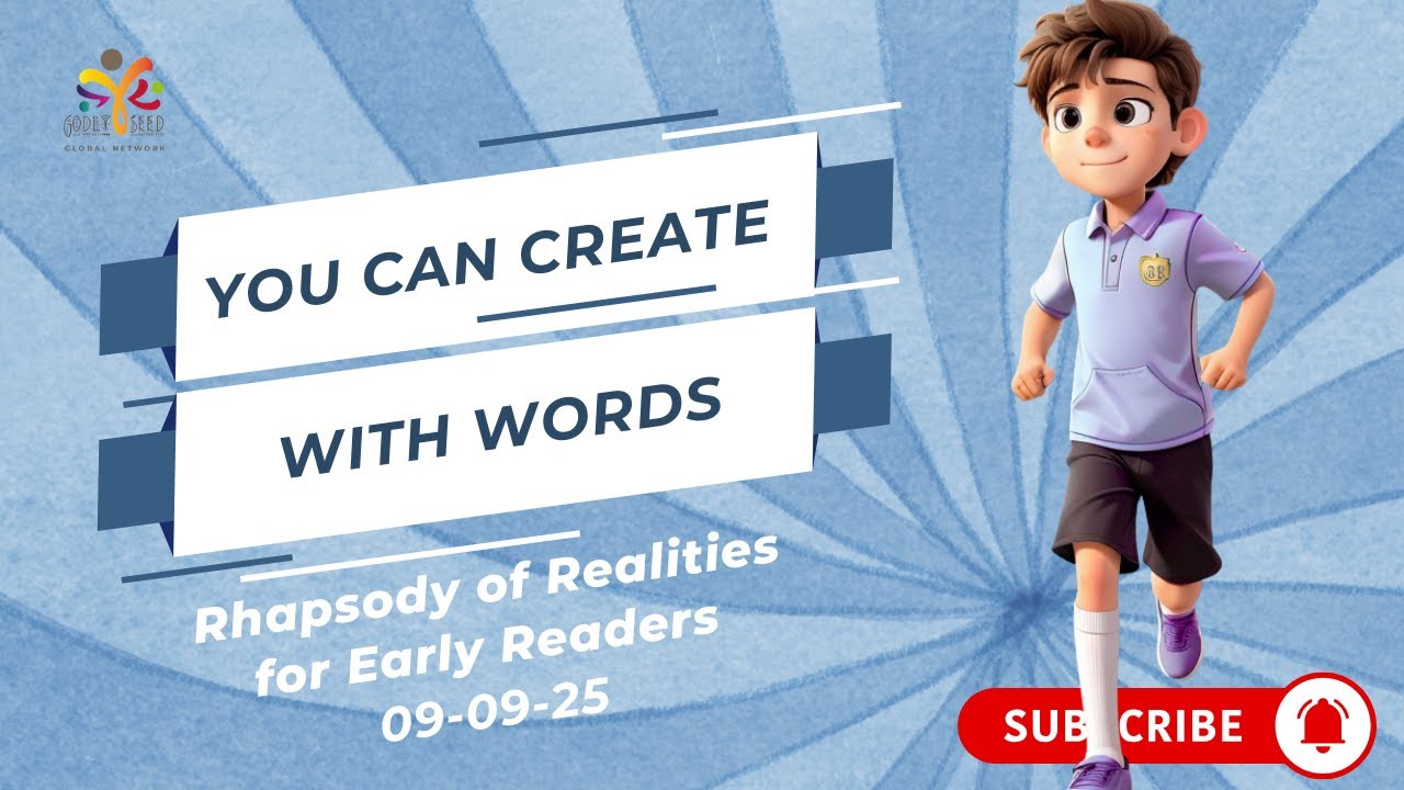 You Can Create With Words | Children Daily Devotional | Rhapsody of ...